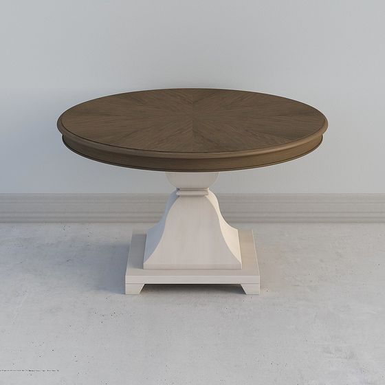 Sophisticated Round Table 3D model for Various Spaces