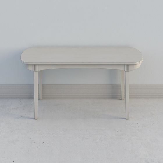 Elegant Low-Poly Dining Table 3D model for Modern Interiors