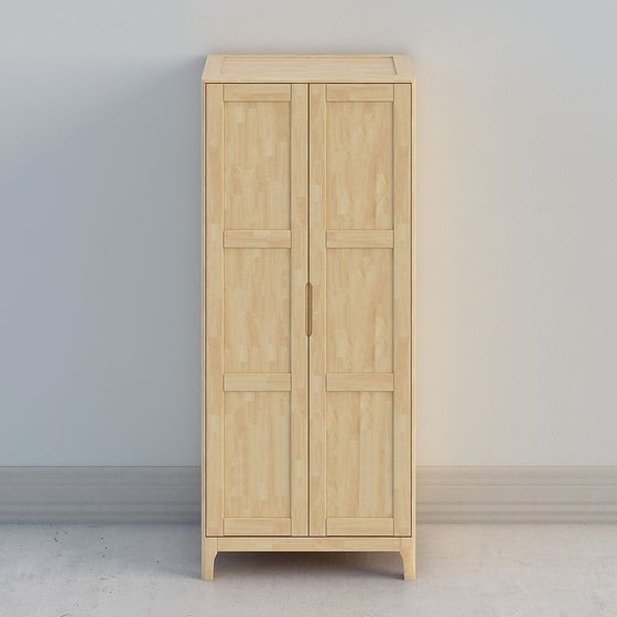 Wooden Storage Cabinet 3D model