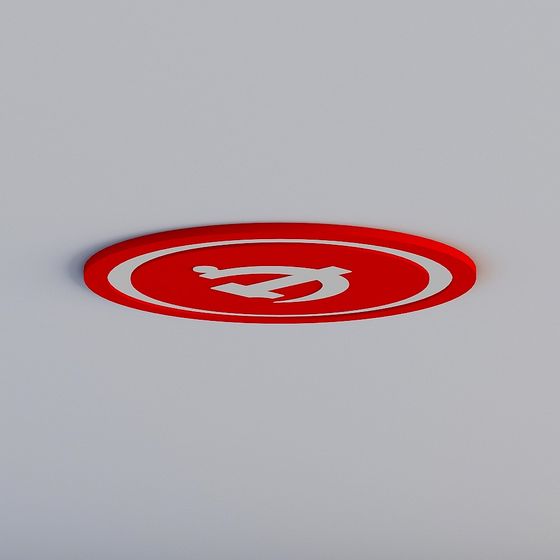 Lightning Bolt Ceiling Light 3D model