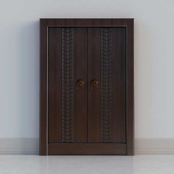 Stylish Eastern Door 3D model for Creative Projects