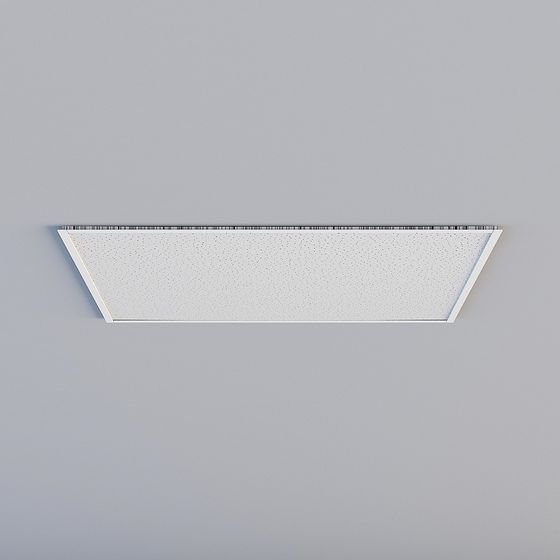 Elegant Low-Polygon Ceiling Light 3D model for Creative Spaces