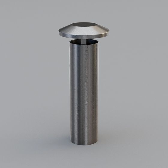 Urban Pillar Low-Poly 3D Model for Modern Design