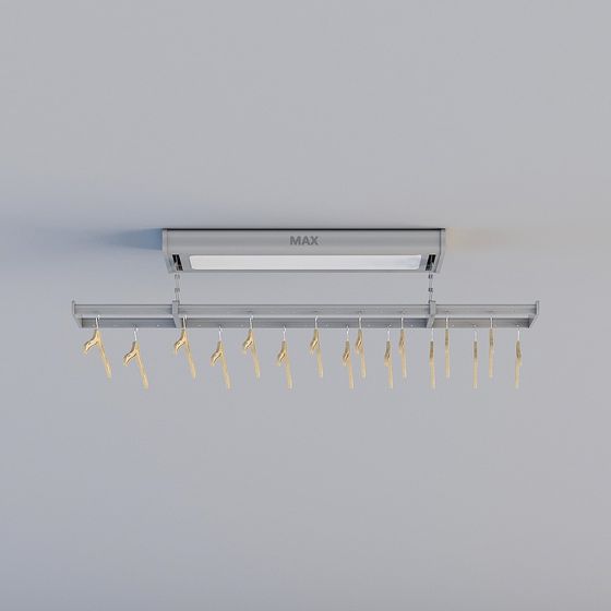 Max Ceiling Rack 3D model for Contemporary Spaces