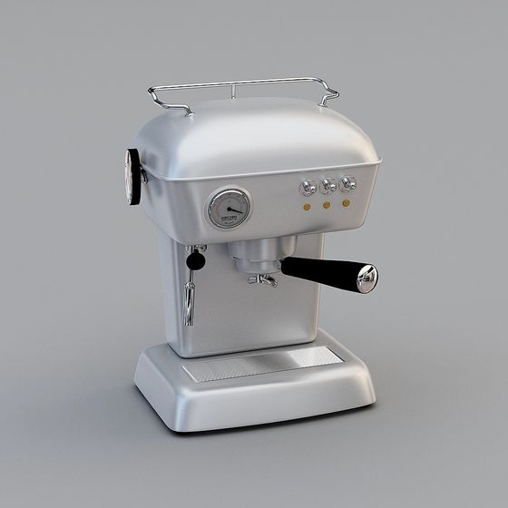 Vintage Style Italian Coffee Machine 3D model
