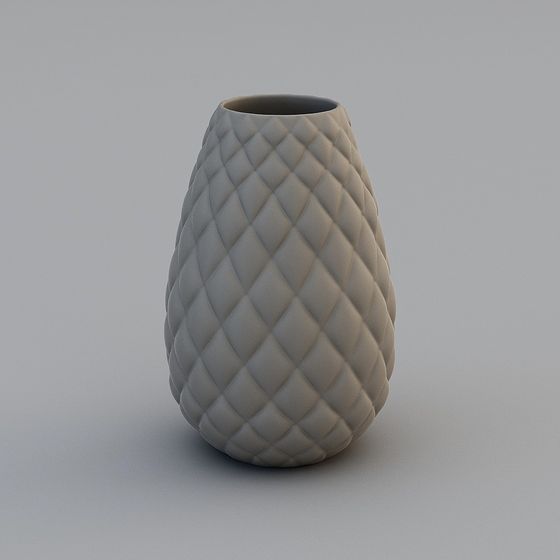 Stylish Low-Poly Vase 3D model for Interior Design