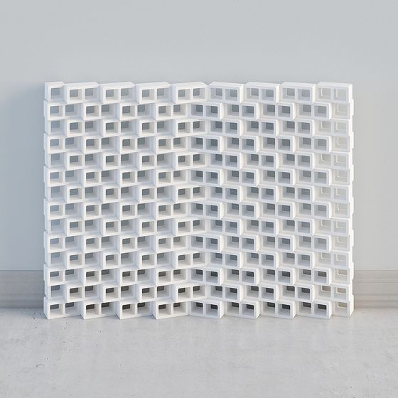 Modular Grid Screen 3D Model