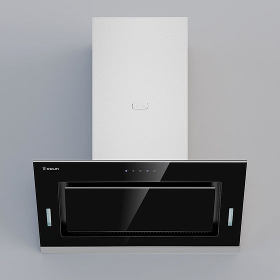 Modern Minimalist Kitchen Hood 3D model