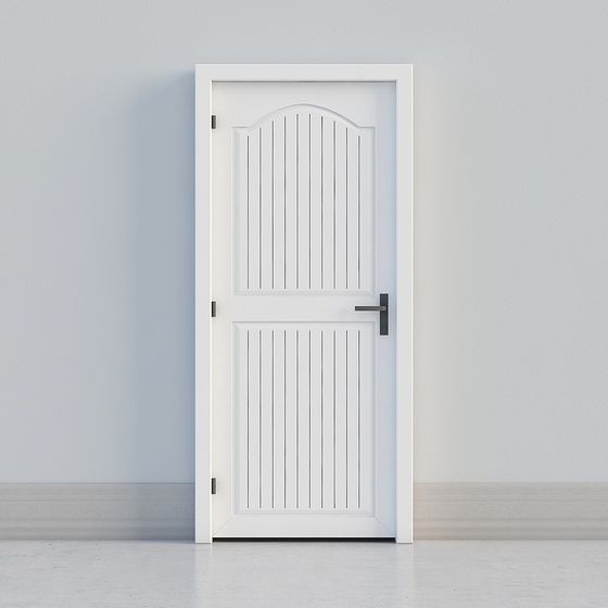 Arched Panel Door 3D model for Modern Design