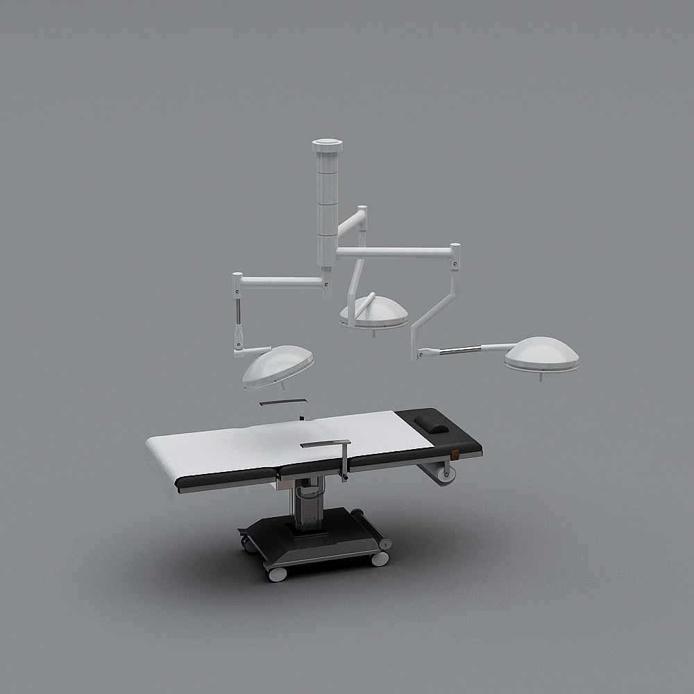 Operating Table 3D Model for Surgical Rooms