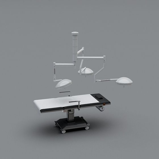 Highly Detailed Surgical Bed 3D model