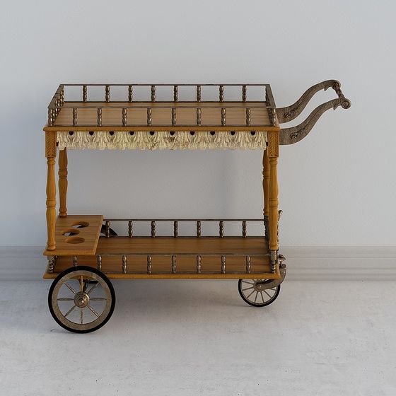 Victorian Tea Cart 3D model