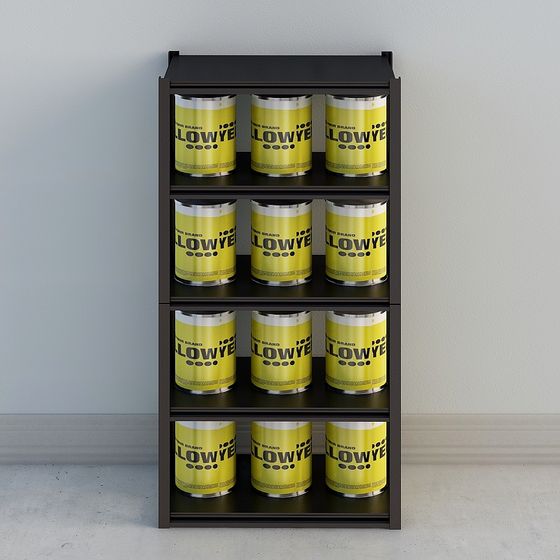 Contemporary Storage Shelf 3D model for Creative Use