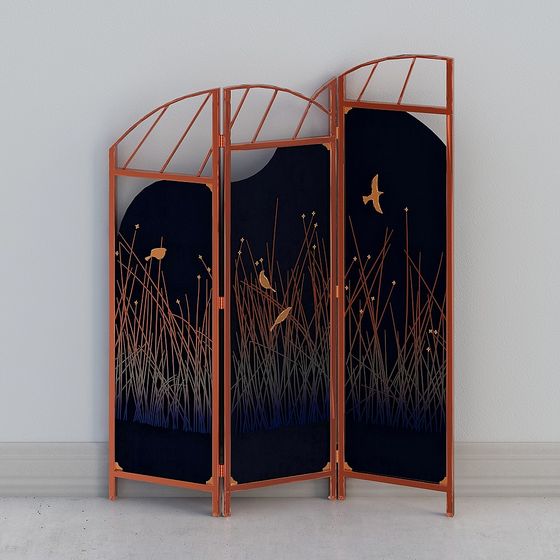 Elegant Polygons Screen 3D model