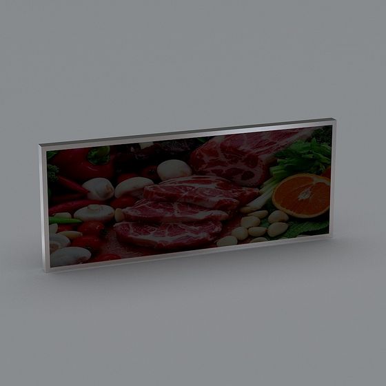 Realistic Food Display 3D Model