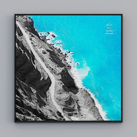 Cliffside Path 3D model