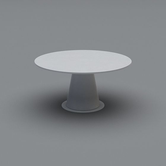 Stylish Low-Poly Round Table 3D model for Contemporary Spaces
