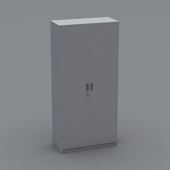 Sleek Storage Cabinet 3D model for Modern Interiors