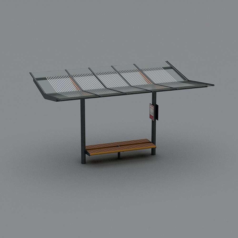 Platform 3D Model for Transportation Facilities