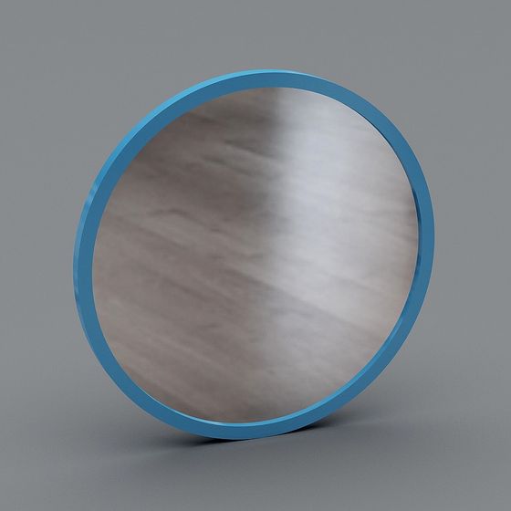 Minimalist Round Mirror 3D model