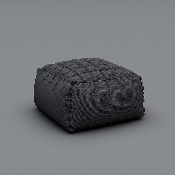 Diamond Pattern Sofa Stool 3D model