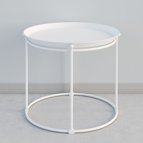 Minimalist Round Table Miniature 3D model