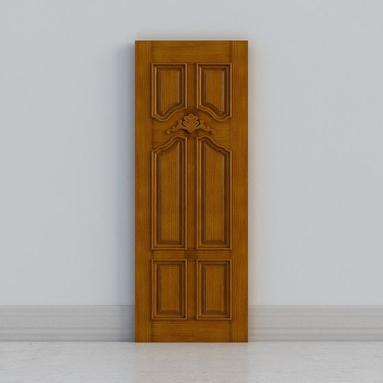 Elegant 3D Wood Door Model for Creative Projects