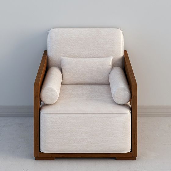 Cozy Reading Chair 3D model