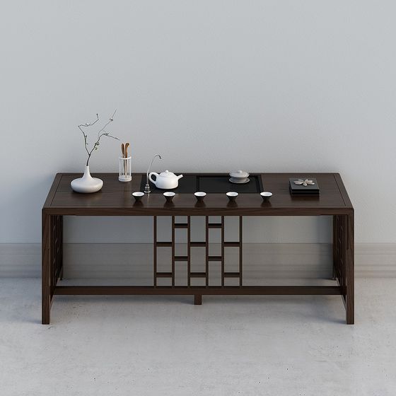 Elegant Tea Table 3D model for Modern and Traditional Spaces