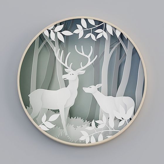 Forest Serenity Low Poly 3D Model