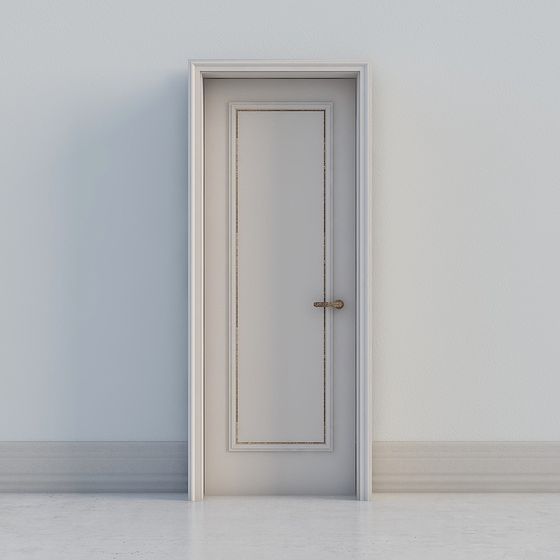Elegant Door 3D Model – Low Poly Minimalist Design