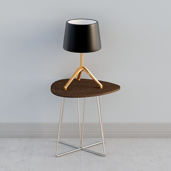 Urban Low-Poly Table Lamp 3D model