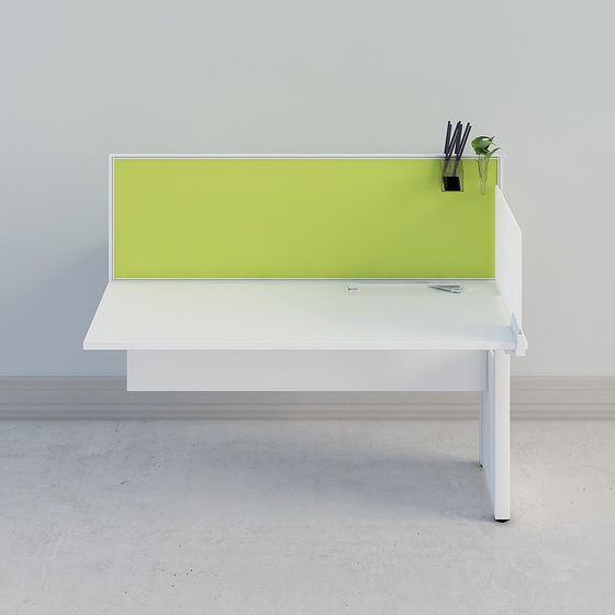 Floating Office Desk 3D Model