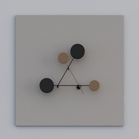 Stylish Low-Poly Disc Lamp 3D Model