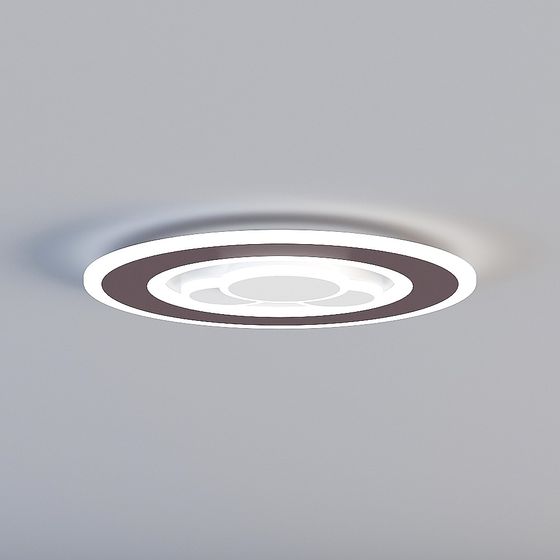 Elegant Low-Poly Ceiling Light 3D model
