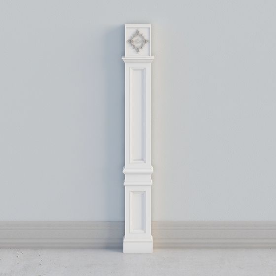 Elegant Column 3D Model for Interior Design