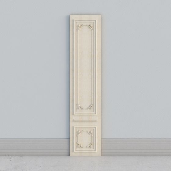 Elegant Classical-Inspired Door Panel 3D model