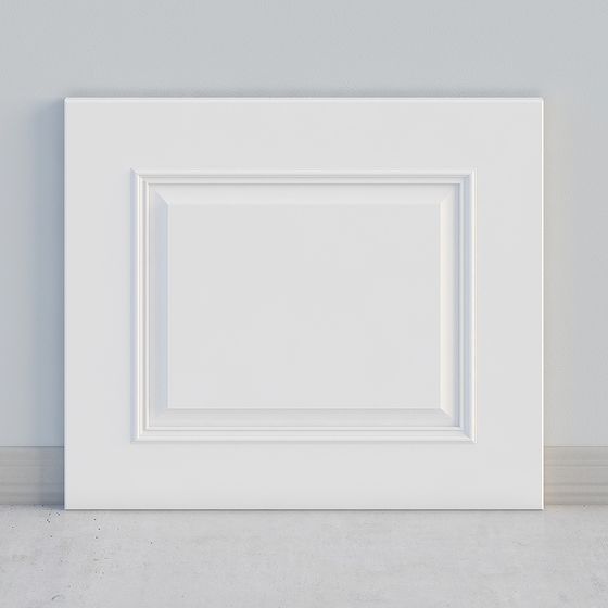 Elegant European Wall Panel 3D Model – Gray Free