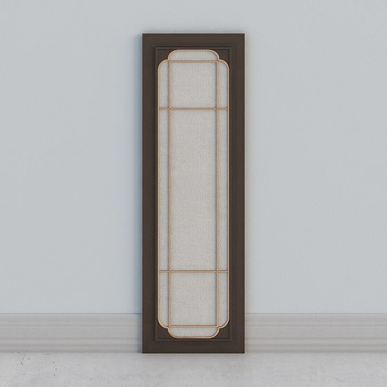 Elegant Low-Poly Door Frame 3D Model