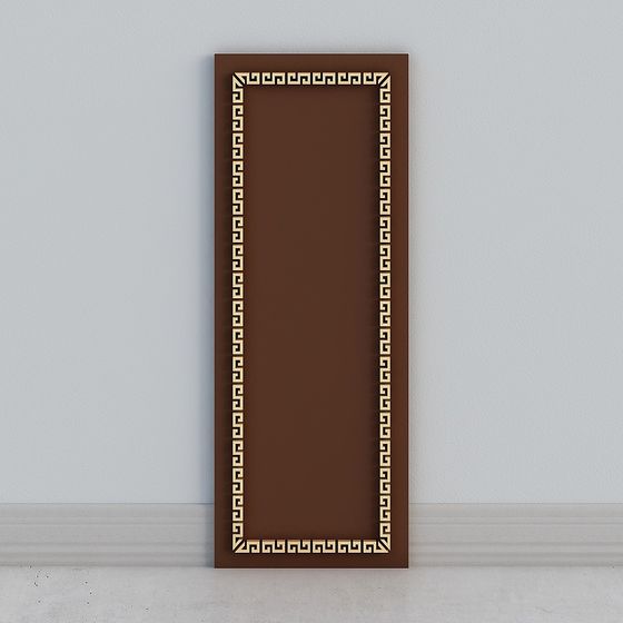 Earth Tone Chinese Wall Panel 3D Model – Elegant Decor Free