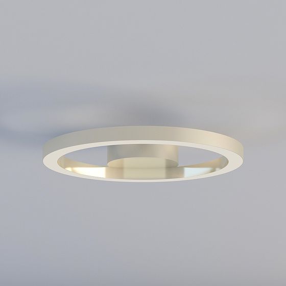 Stylish Circular Ceiling Light 3D model for Modern Spaces