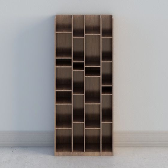 Contemporary Modular Bookshelf 3D model for Stylish Spaces
