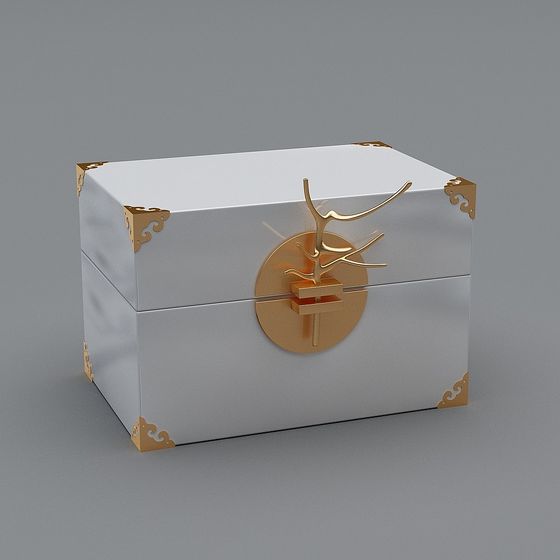 Eastern Treasure Box 3D Model for Creative Projects