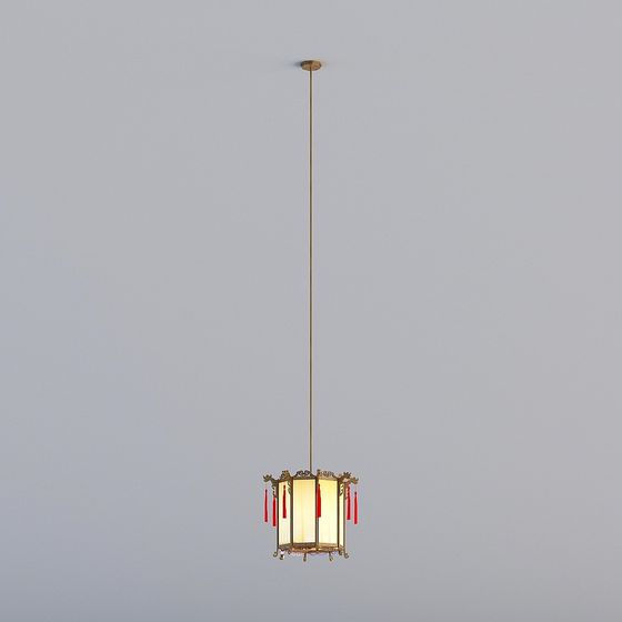 Exquisite Chinese Lantern 3D model for Creative Projects