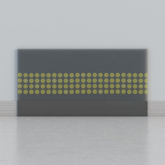 Unique Low-Poly Grey and Yellow Dot 3D model