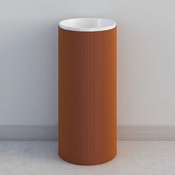 Urban Column Low Polygon 3D model