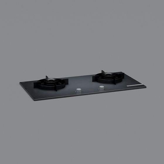 Sleek Gas Stove 3D Model for Contemporary Kitchens