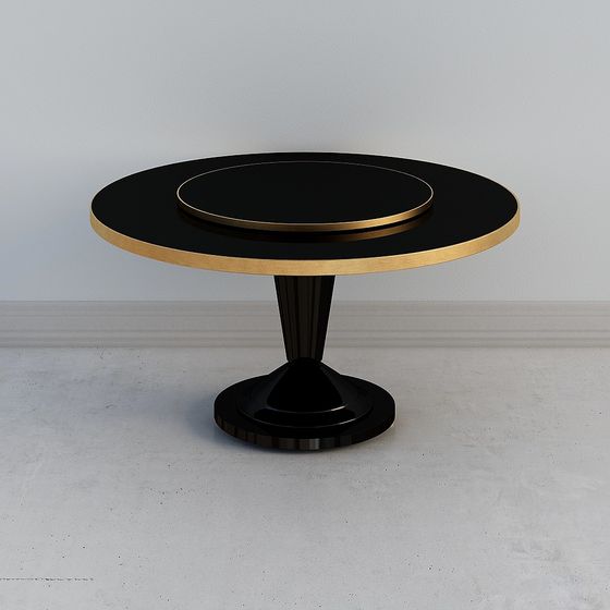 Elegant Round Table 3D model for Modern Interiors