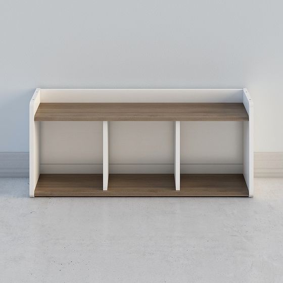 City Corner Bookshelf 3D model
