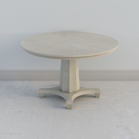 Stylish Round Table 3D model for Modern Interiors